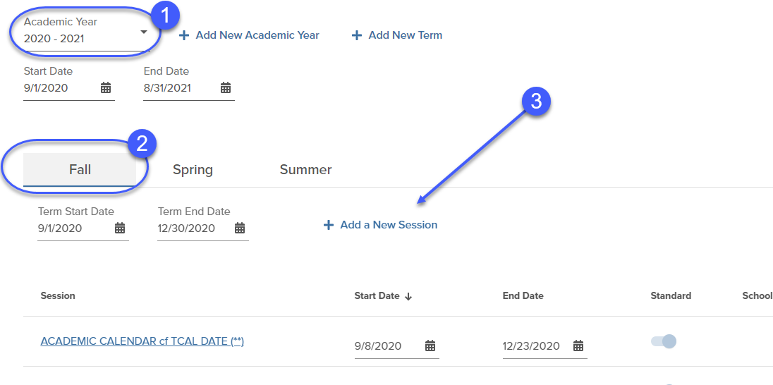 Creating New Term Session Codes | Office of the University Registrar