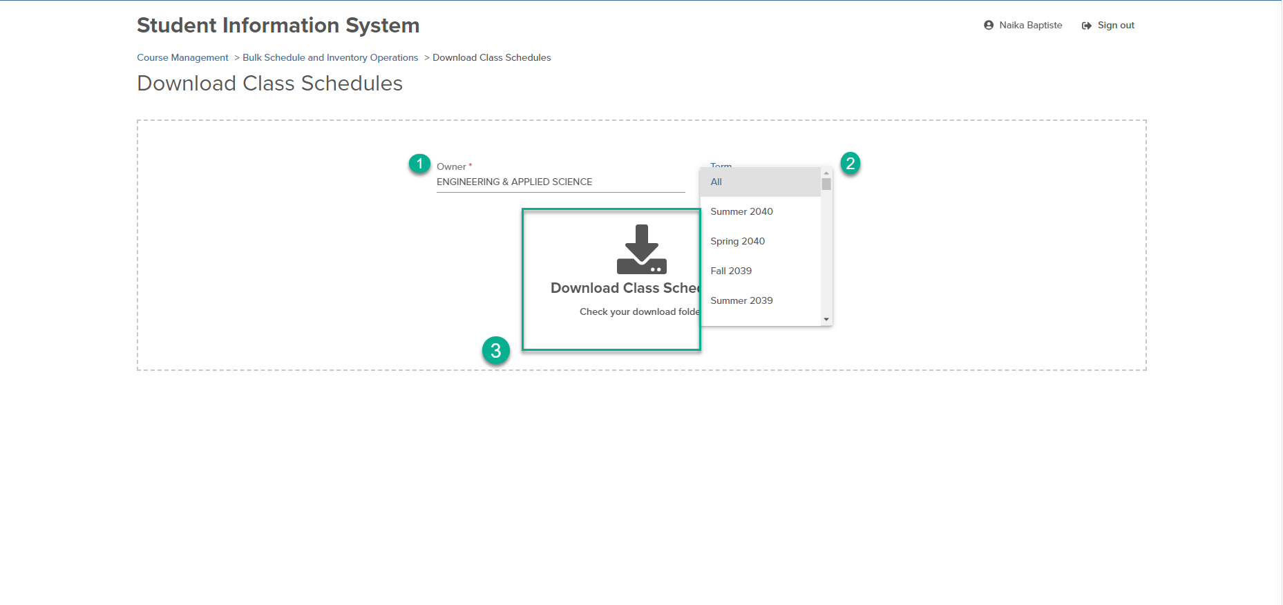 Bulk Schedule and Inventory Operations | Office of the University Registrar